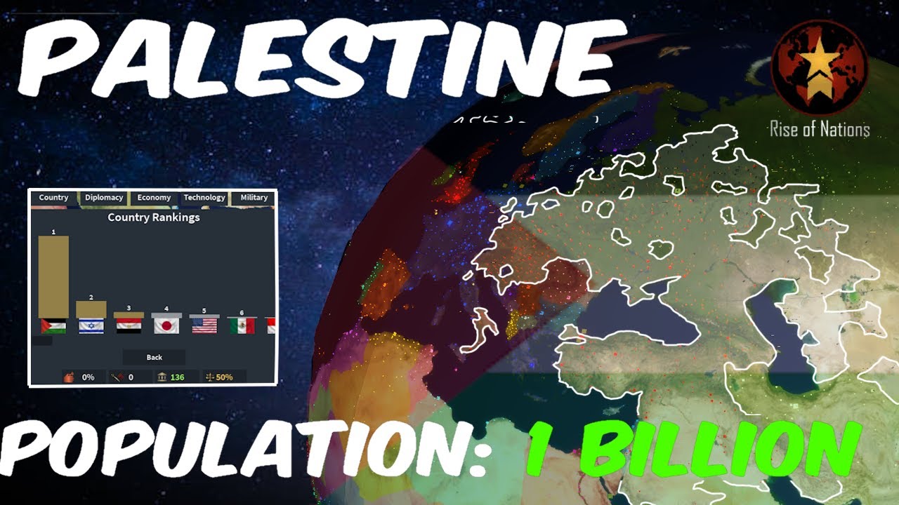 getting 1 BILLION POPULATION and fighting a MASSIVE WAR as palestine in ...