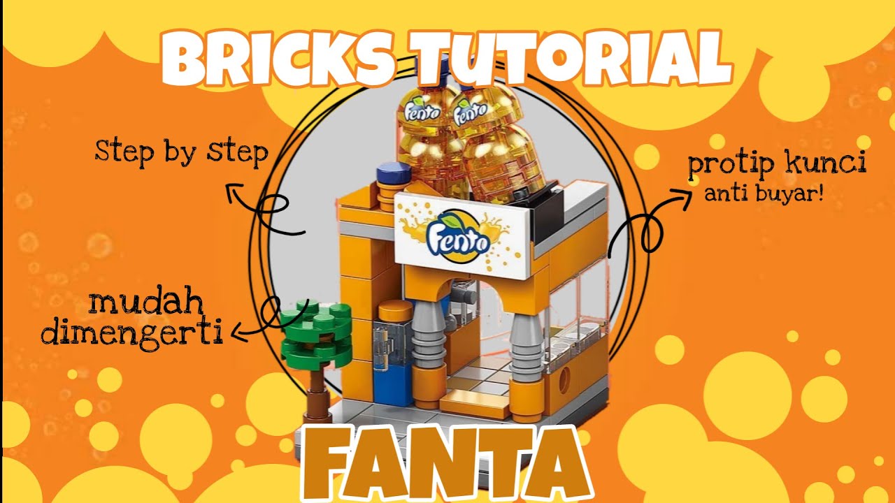 Cara merakit Lego mini bricks FANTA - BRICKLAYING TUTORIAL - YouTube