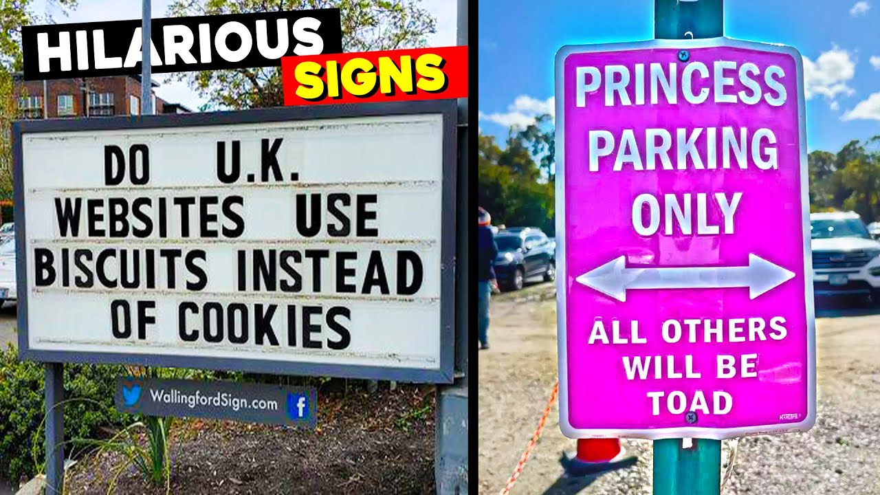 Signs Were So Hilariously Absurd - YouTube