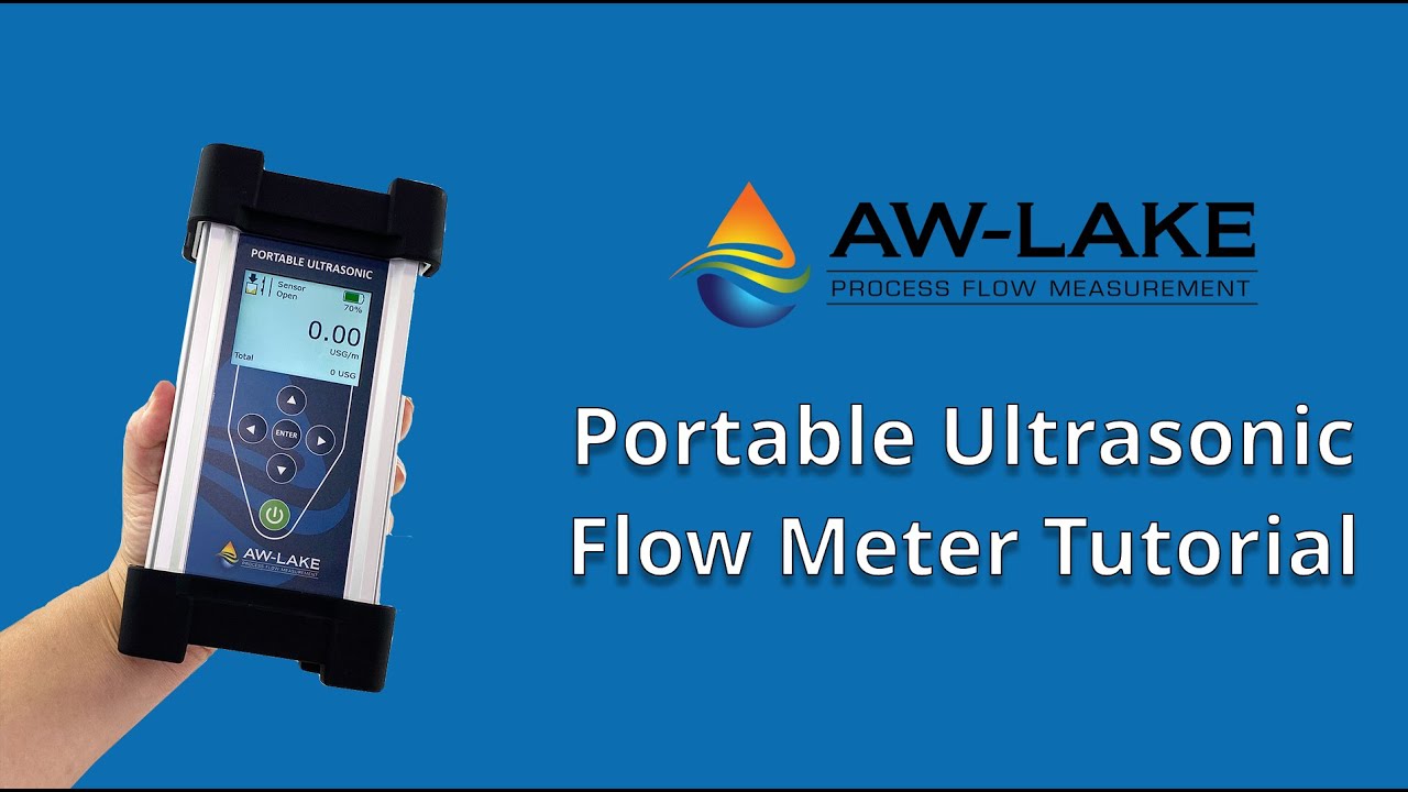 PORTABLE ULTRASONIC FLOW METER - CUTT-P - Setup Tutorial - YouTube