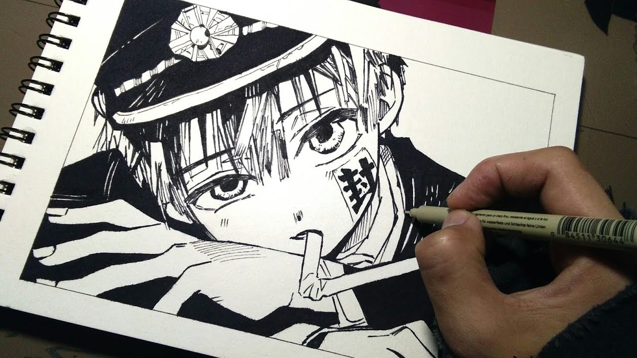 Drawing Hanako Kun | Jibaku Shounen Hanako Kun - YouTube