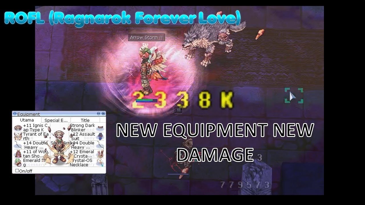 [ROFL] New Equip Ranger, Arrow Storm Build, Ragnarok Online - YouTube