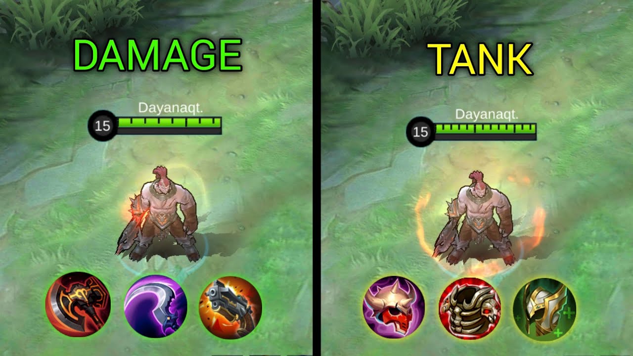 new balmond, damage vs tank build - YouTube