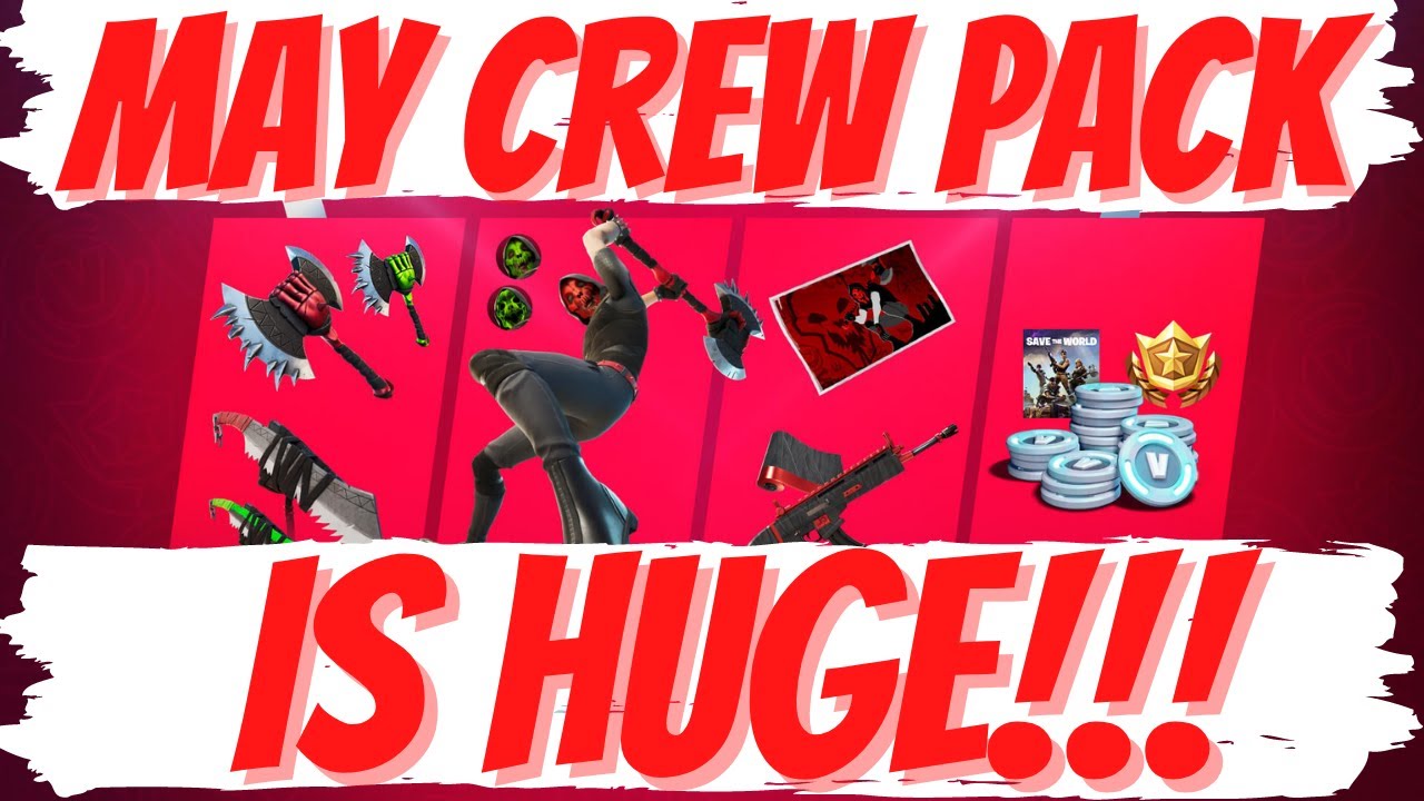 Deimos Skin. Fortnite May Crew Pack is HUGE!!! STW Gameplay, Battle ...