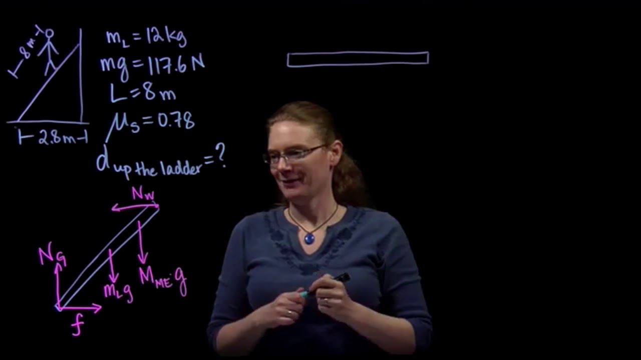 Torque--medium--ladder problem - YouTube
