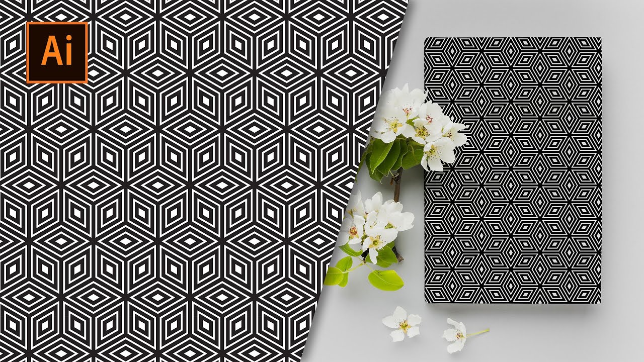 Adobe Illustrator || Geometric Hexagonal Pattern Tutorial || AuthenTech - YouTube