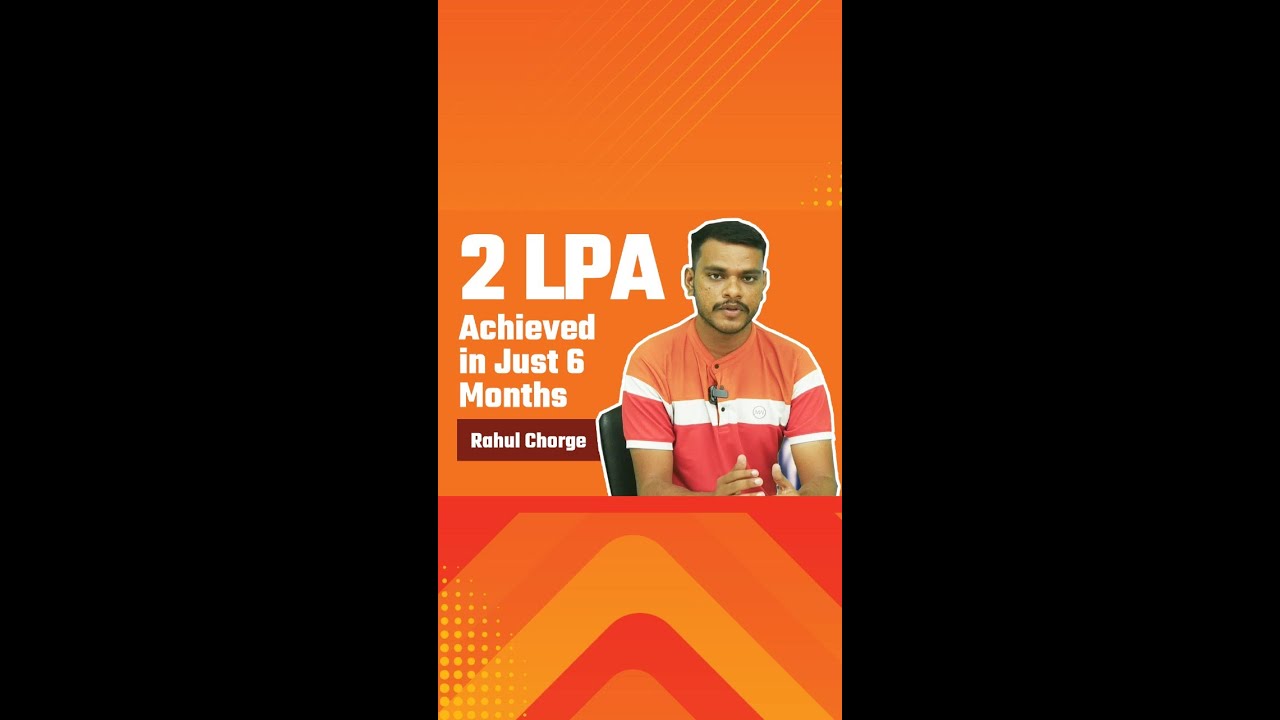 How Rahul Chorge Achieved 2 LPA in Just 6 Months | ITAP Education ...