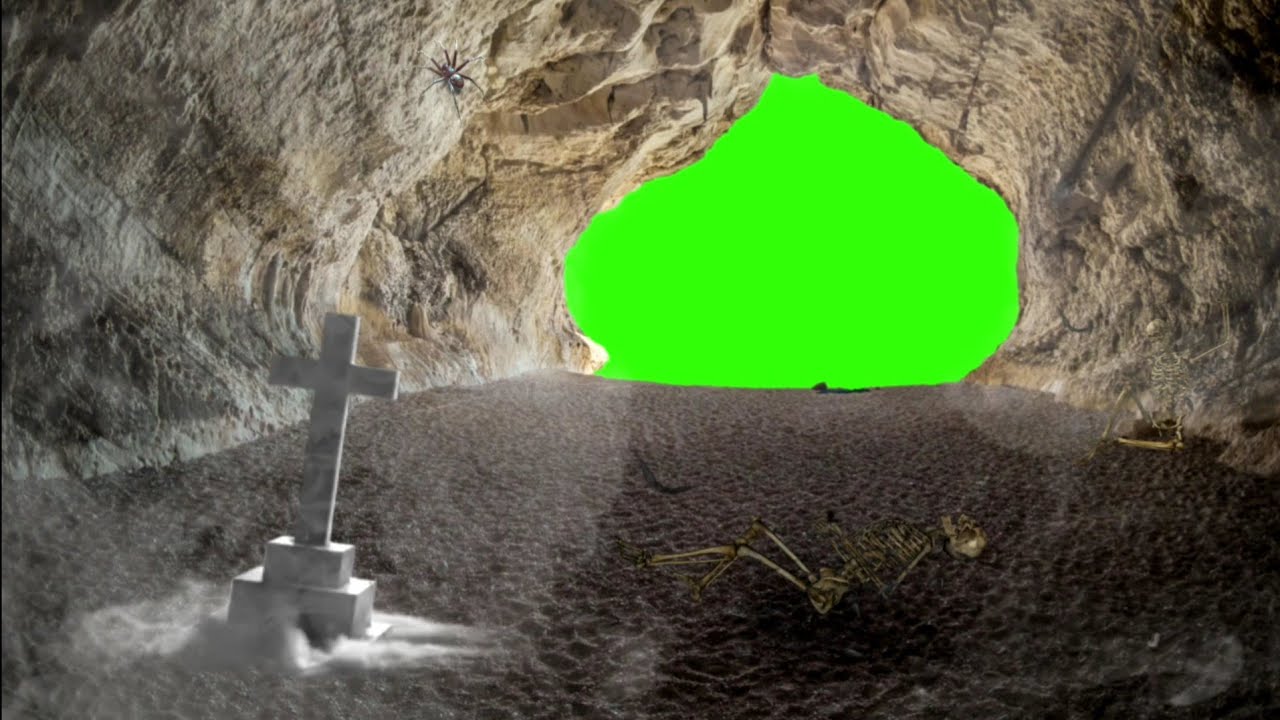 Horrer Cave | Green screen | Mystery Cave | 4k | Cave green screen ...