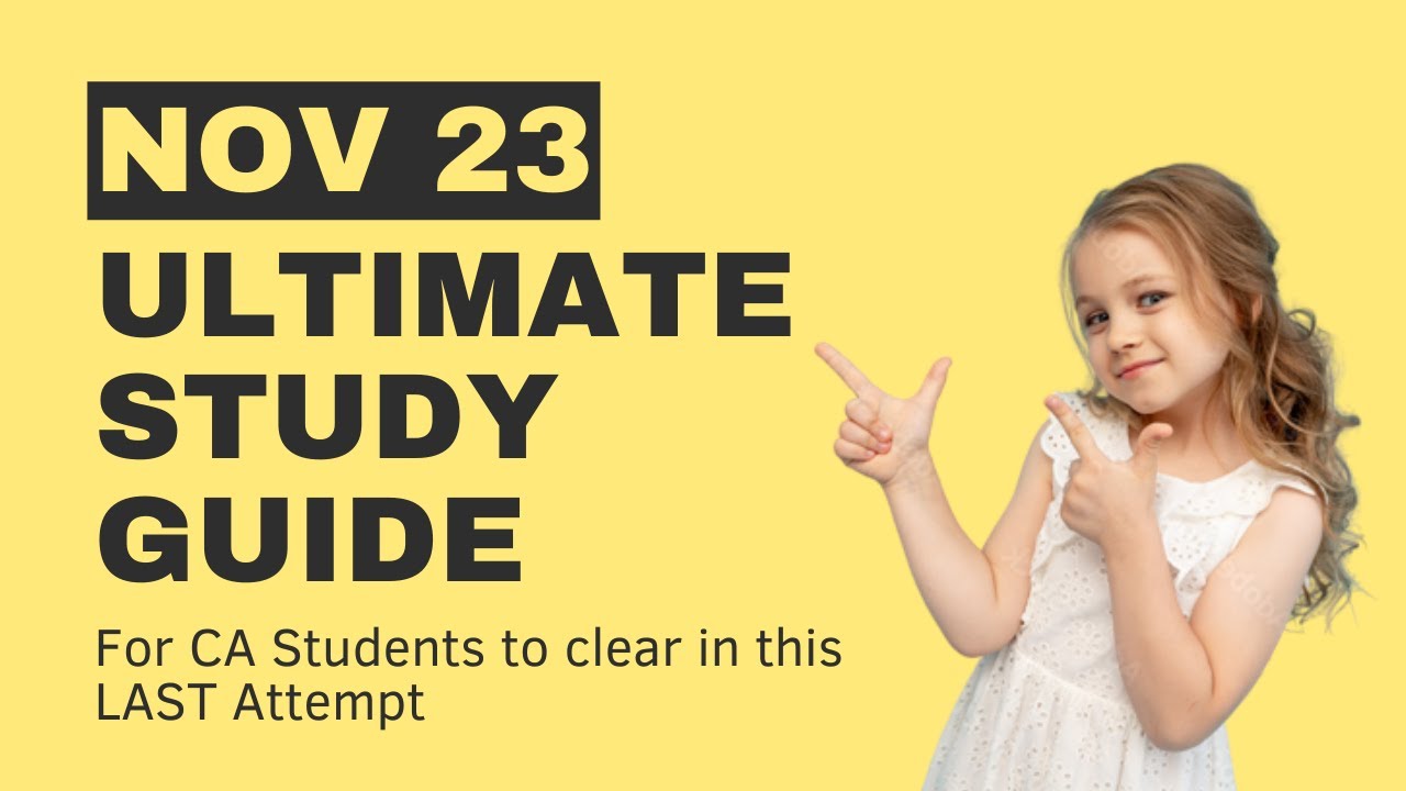 CA Study Guide : How to study for Nov 23 - YouTube