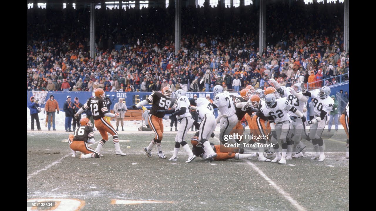 1980 PLAYOFFS RAIDERS AT BROWNS PART 2 - YouTube