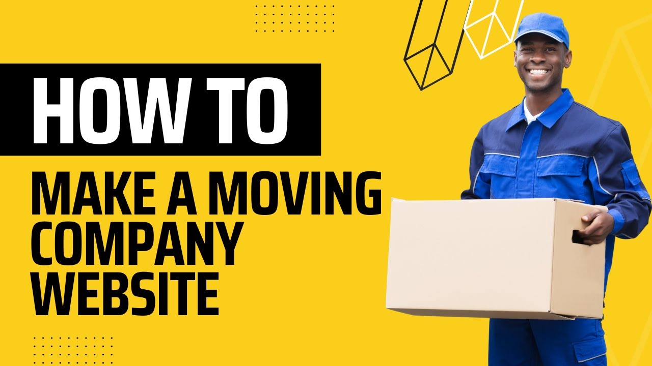 How To Make A Simple Moving Company Website - YouTube