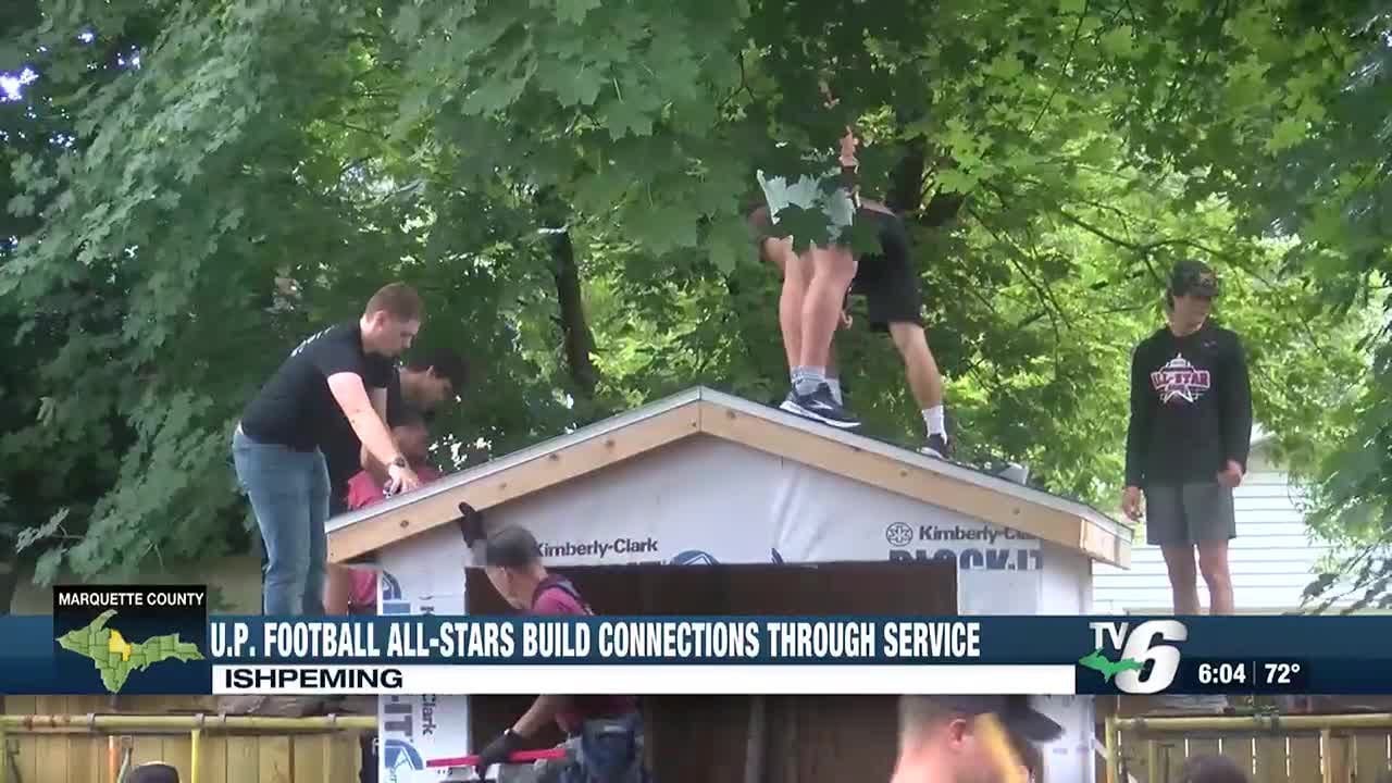 UP Football All-Stars build connections through service - YouTube