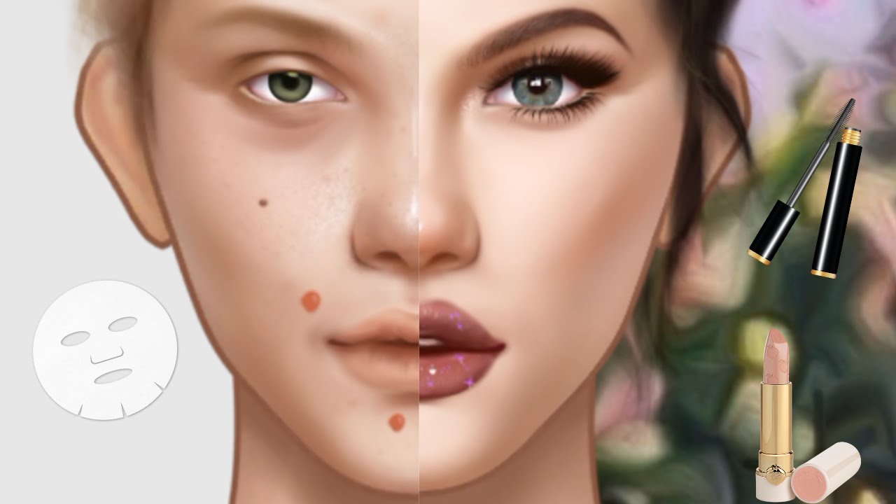 Makeup ASMR Transformation | acne removal & pimple Popping animation ...
