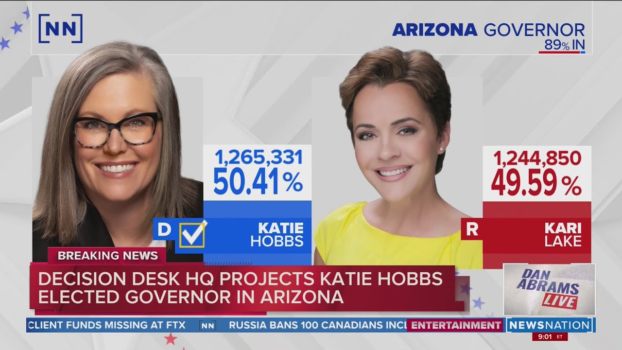 Katie Hobbs projected winner of Arizona governor race | Dan Abrams Live ...