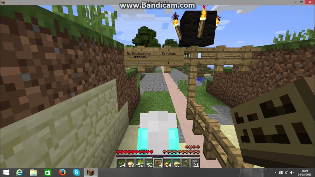 Minecraft Roundabout & Service Station - YouTube