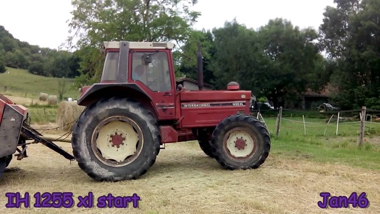 Case IH 1255 XL Tractor Cold Start - YouTube