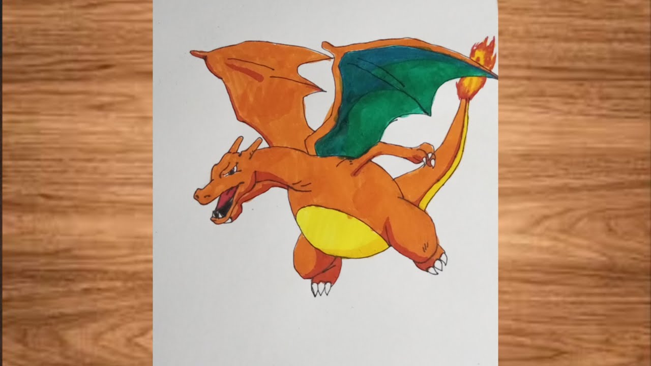 How to draw Charizard || POKEMON. - YouTube