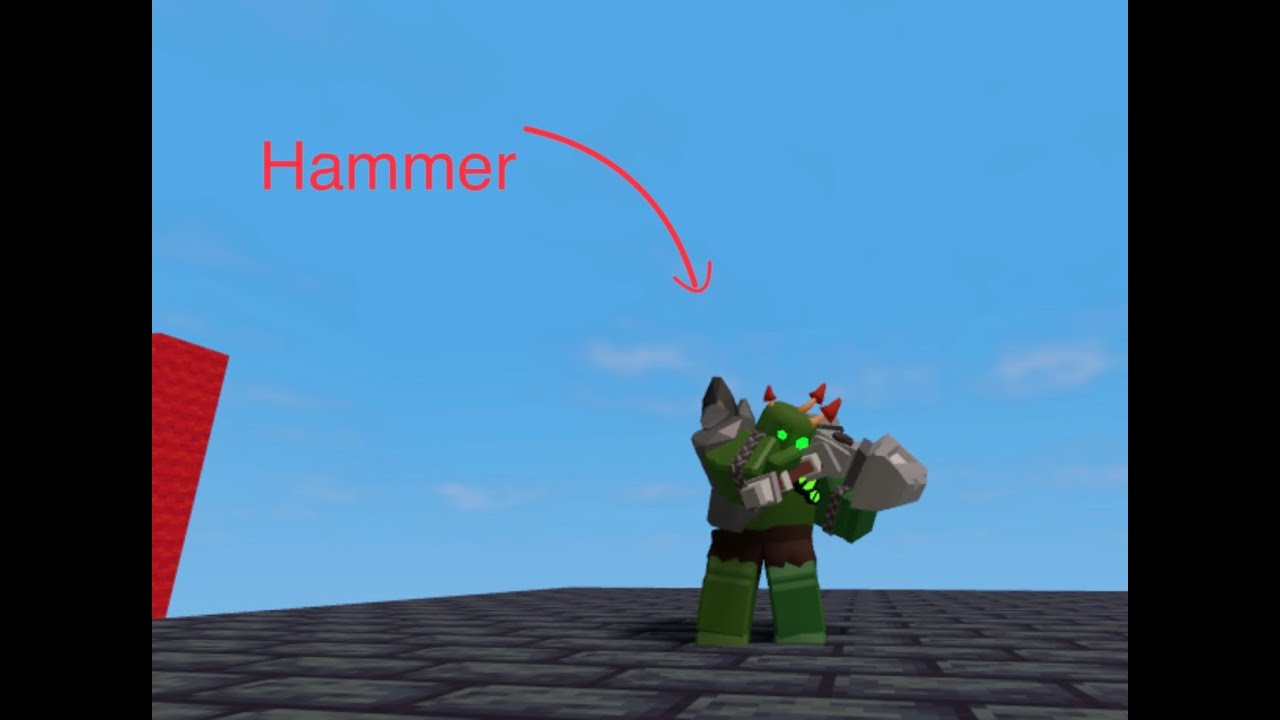 How to get a hammer for anyone(bedwars) - YouTube