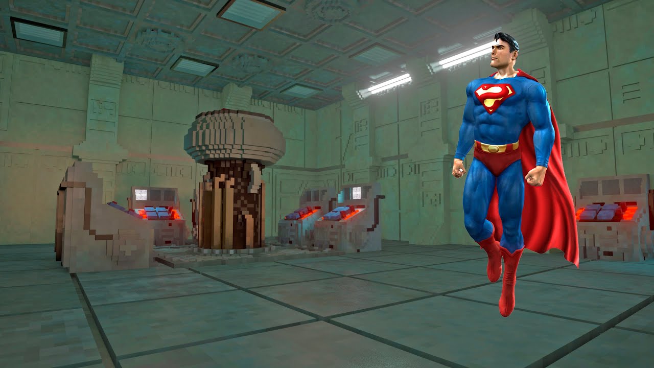 Superman Destroys the Secret Base Guarded by Robots Teardown - YouTube