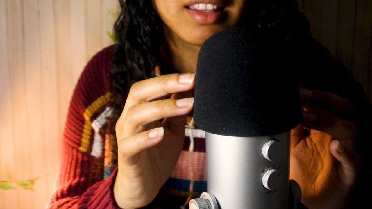 ASMR French: Mic Scratching with soft whispers for sleep - YouTube