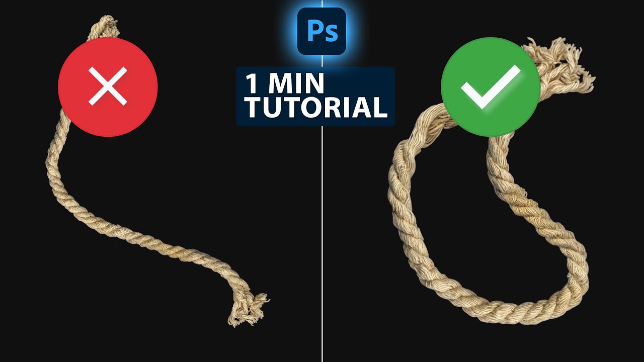 1 min Tutorial | Puppet Warp Trick For Beginners | Photohsop Tutorial ...