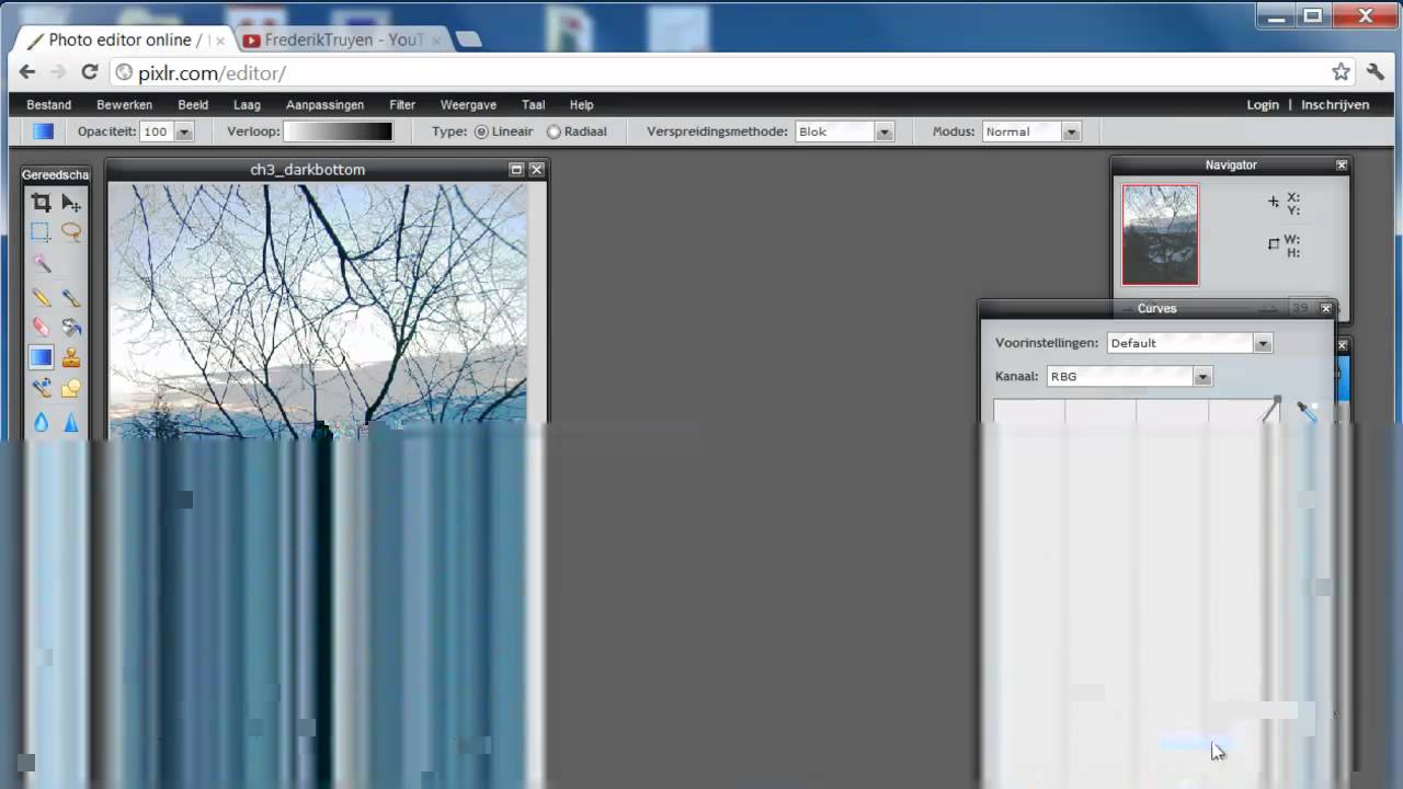 Pixlr Photo Retouching 3 - Curves, Gradient - YouTube