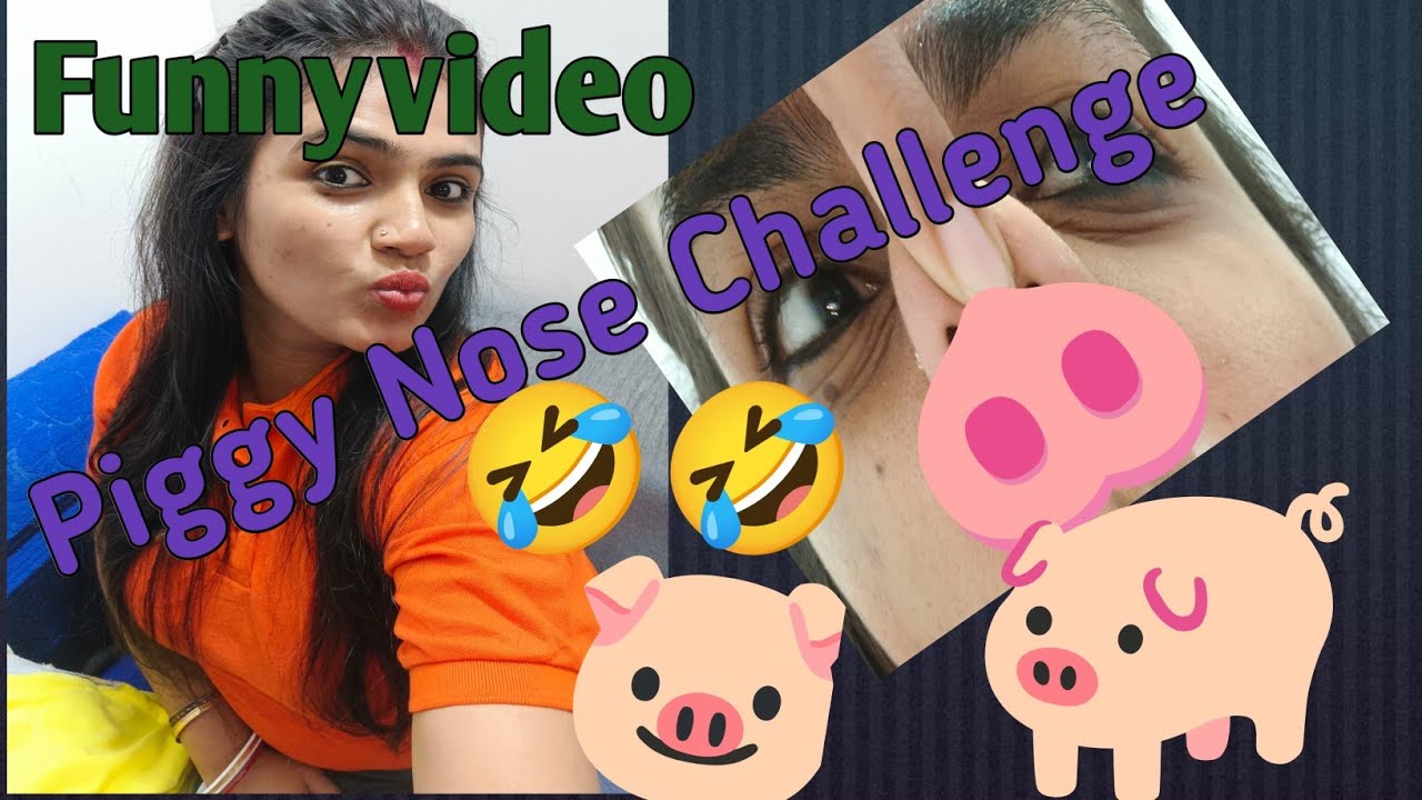 Piggy Nose Challenge part 2🤣🐷🐖 Most requested video#youtube#trending# ...