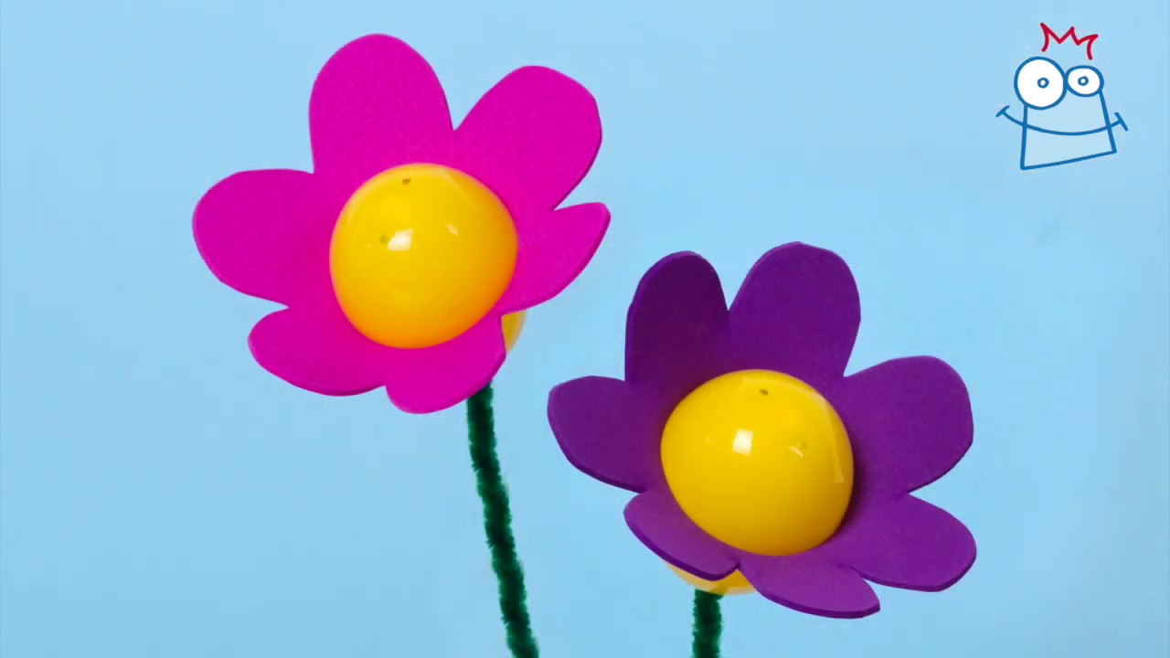 How to make Easter Egg Flowers | Easy Easter Crafts | Baker Ross - YouTube