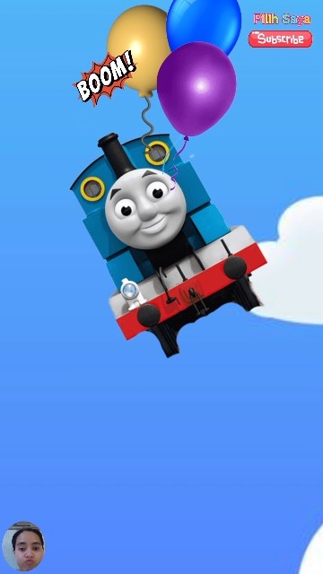 Thomas and friends, bus telolet balloon burst oh no #thomasandfriends # ...