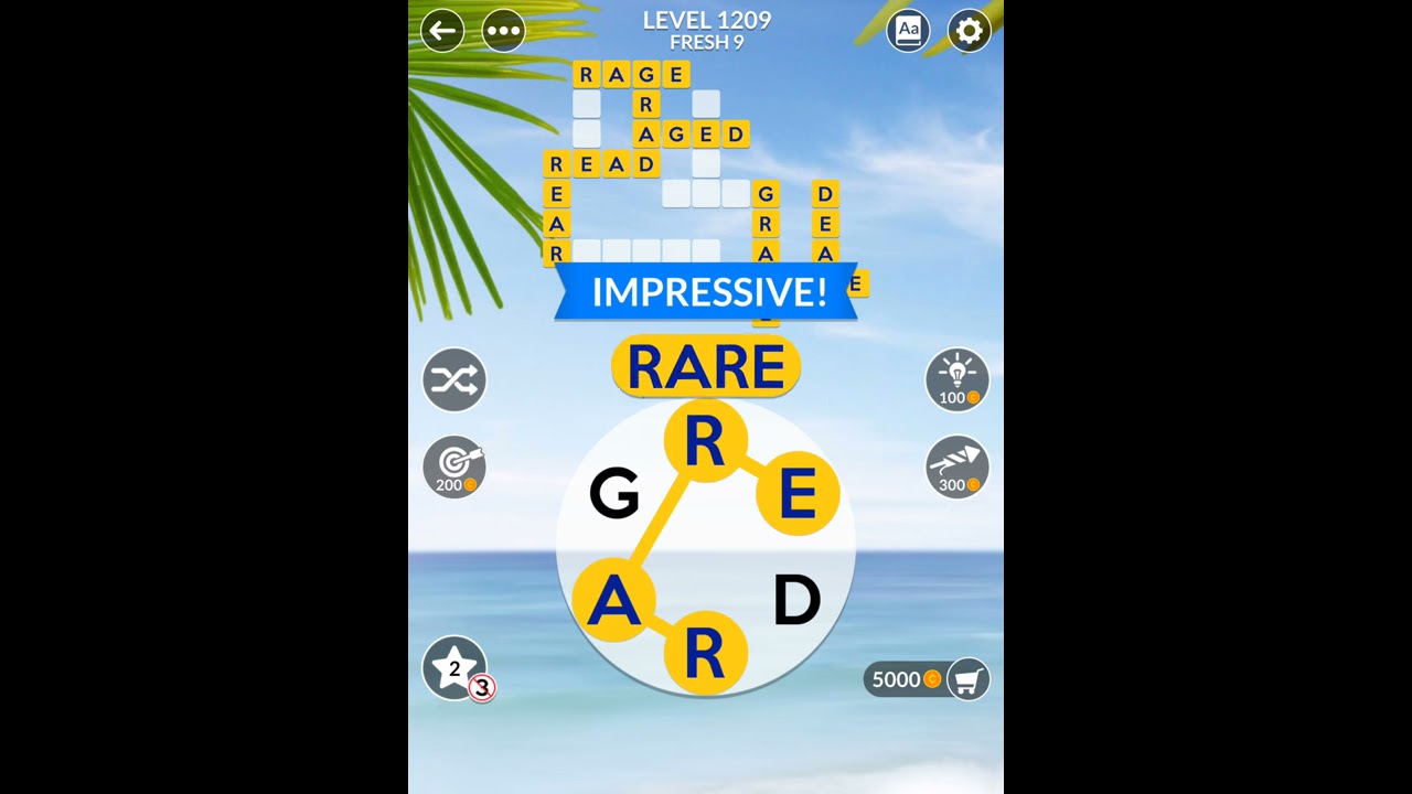 Wordscapes Level 1209 Answers - YouTube