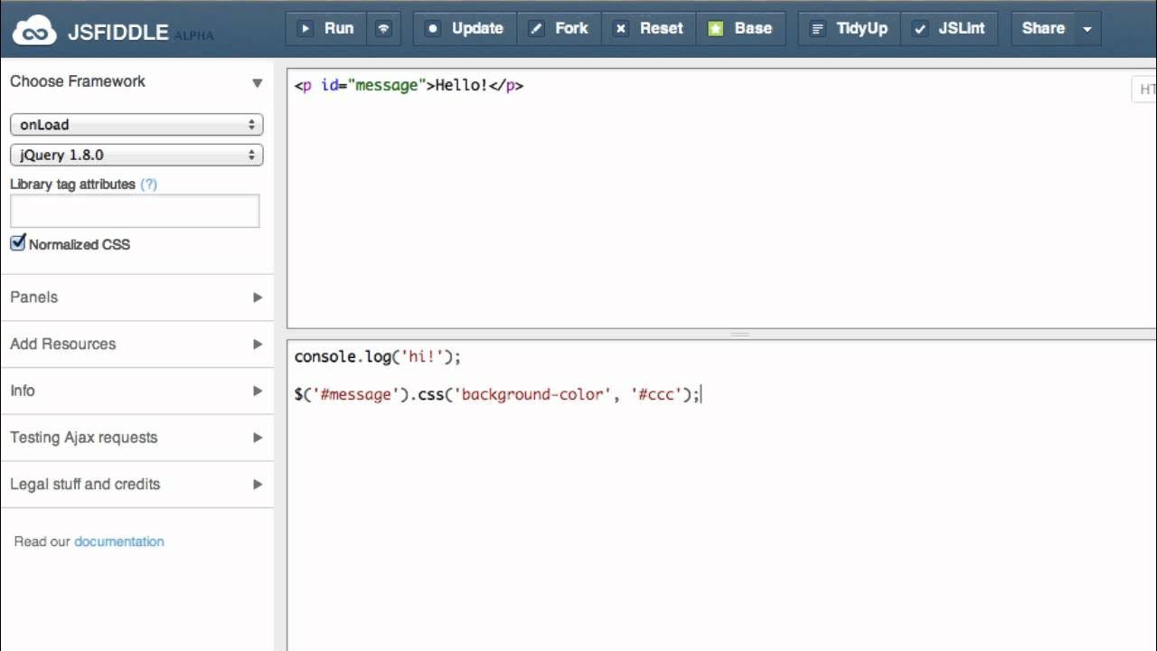 How to use JSFiddle - YouTube