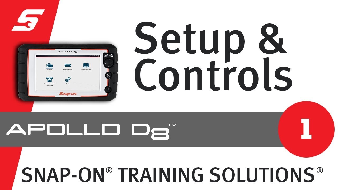 Setup & Controls: APOLLO-D8™ (Pt. 1/11) | Snap-on Training Solutions ...