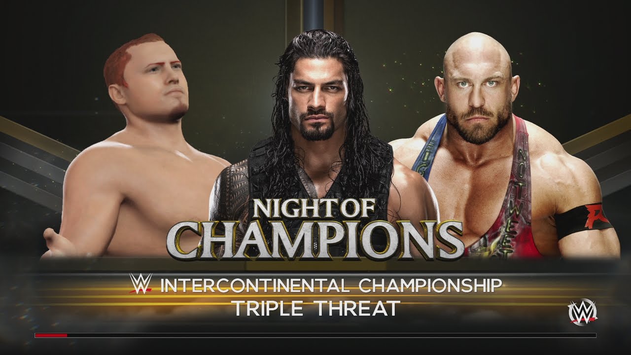 WWE 2K16 - Toru Yano vs. Roman Reigns vs. Ryback IC Title - YouTube