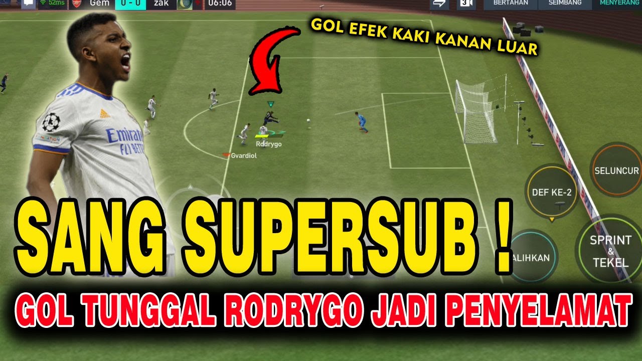SUPER SUB ! GOL TUNGGAL RODRYGO JADI PENYELAMAT HADAPI TIM ELIT - YouTube