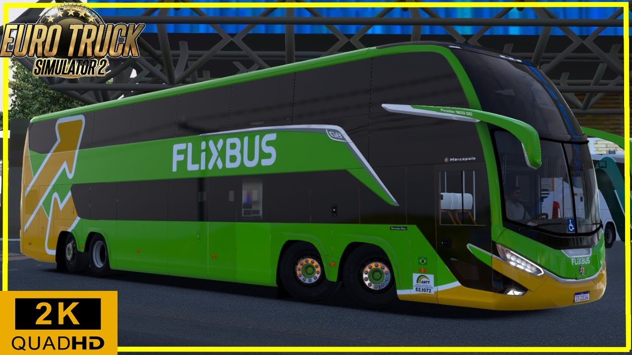 ETS2 ULTRAWIDE | G81800 DD Mercedes | SKIN FLIXBUS XDZOOMSKINS | MAPA ...