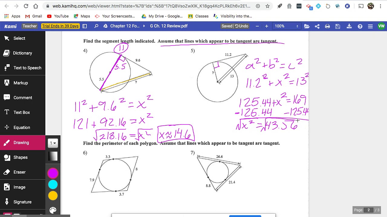 Geometry Ch. 12 Review: #1-7 - YouTube