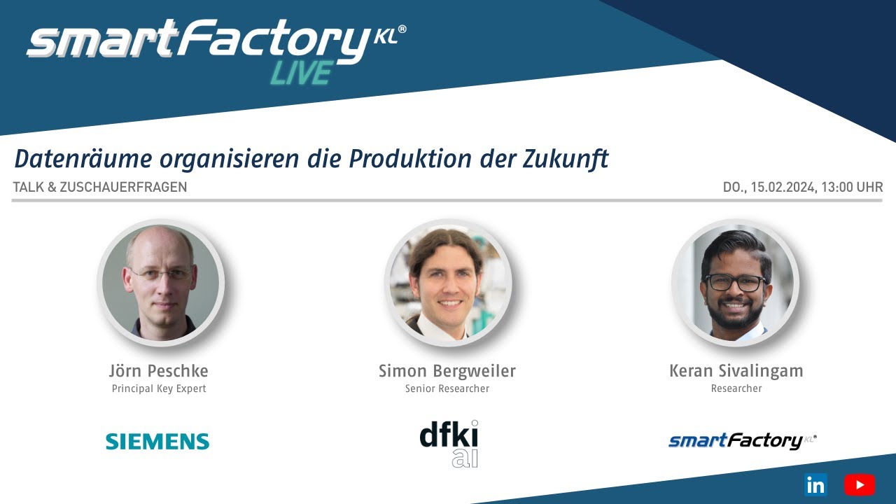 SmartFactory-KL LIVE: Datenräume organisieren die Produktion der ...