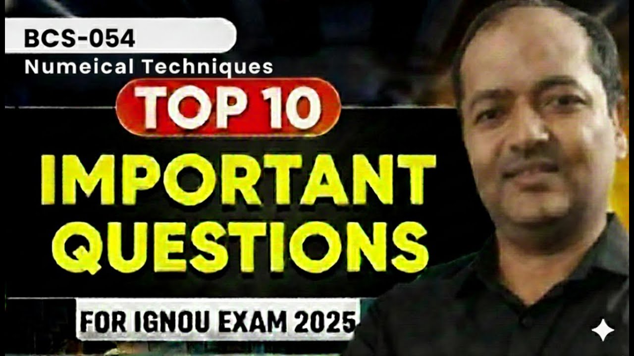 BCS-054 Important Questions अब डर खत्म Question Paper #bcs054 #ignoubca ...