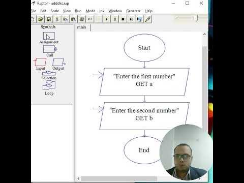 #Add two number in flowchart using raptor software @divakarkushwaha9918 ...