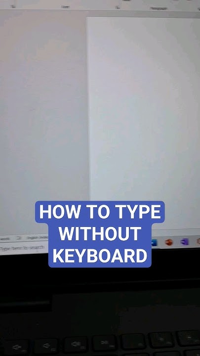 How to type without keyboard | virtual keyboard | on screen keyboard - YouTube