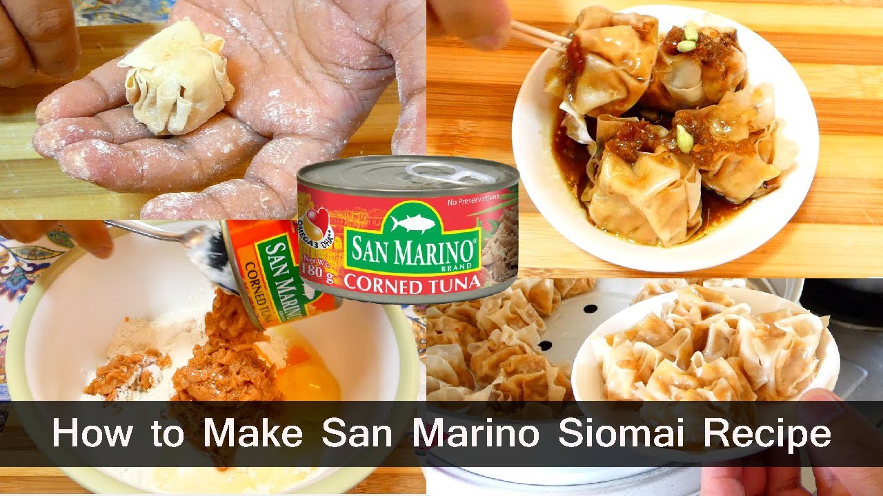 How To Make San Marino Siomai Recipe Youtube