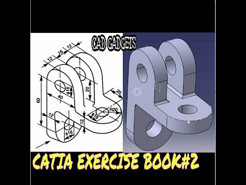 CATIA EXERCISE BOOK #2 #catiav5 - YouTube