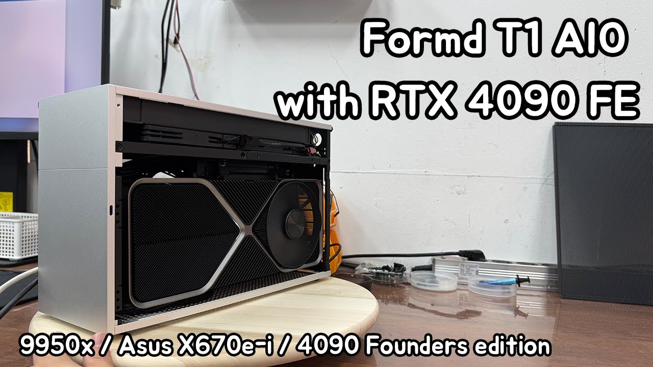Formd T1 9950x 4090 Fe ... 이게 마지막 4090 Fe가 될듯 !! - YouTube