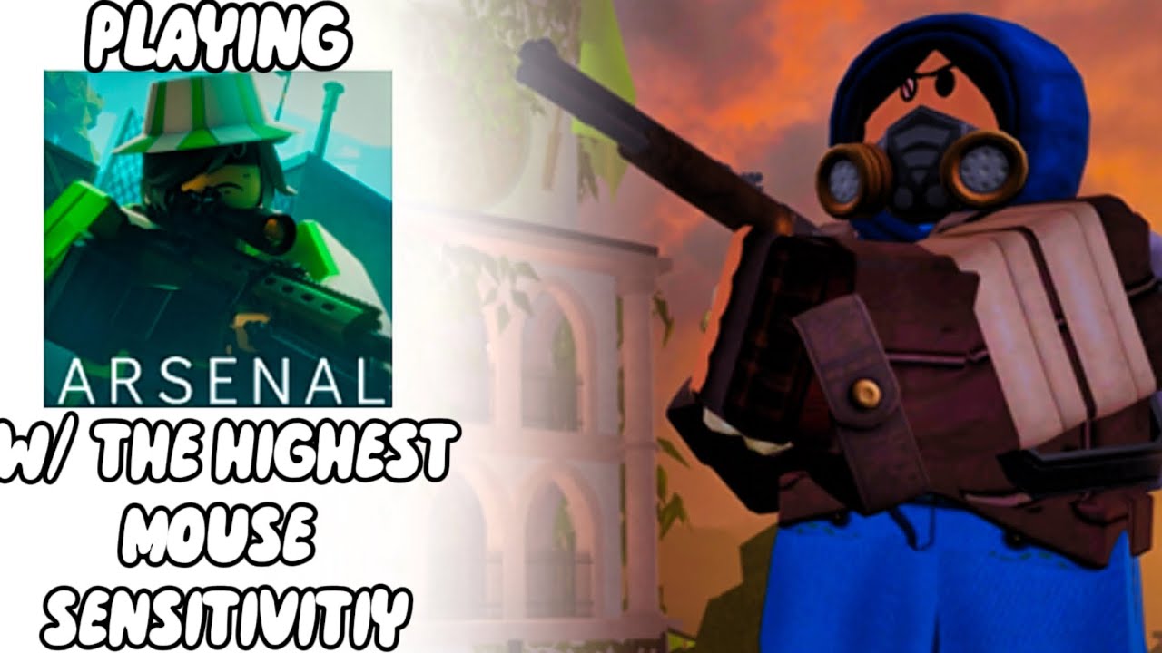 Playing ROBLOX ARSENAL With the HIGHEST Mouse Sensitivity 🔥 - YouTube