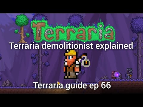 Terraria demolitionist explained, Terraria guide ep 66. - YouTube