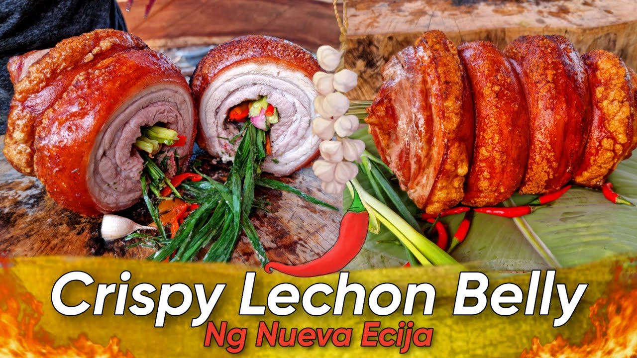 Super crispy lechon belly I Special ng nueva ecija - YouTube