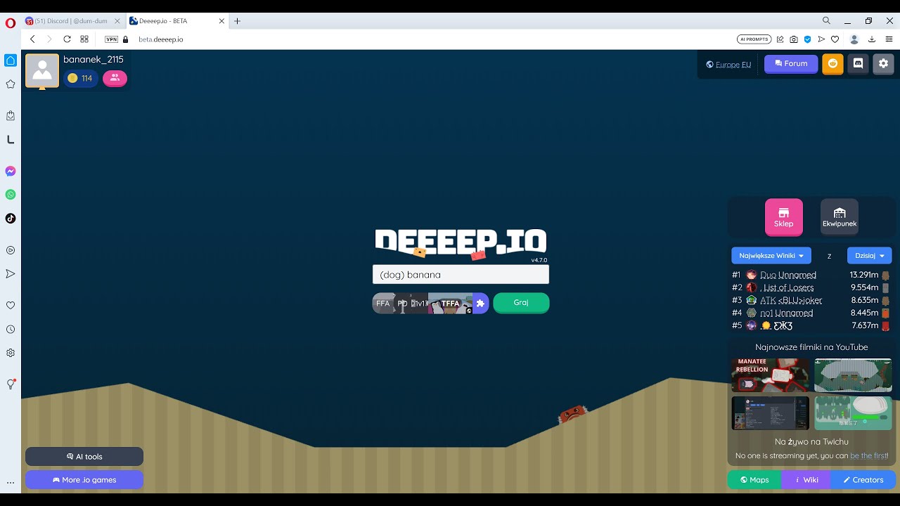 Deeeep io BETA - YouTube