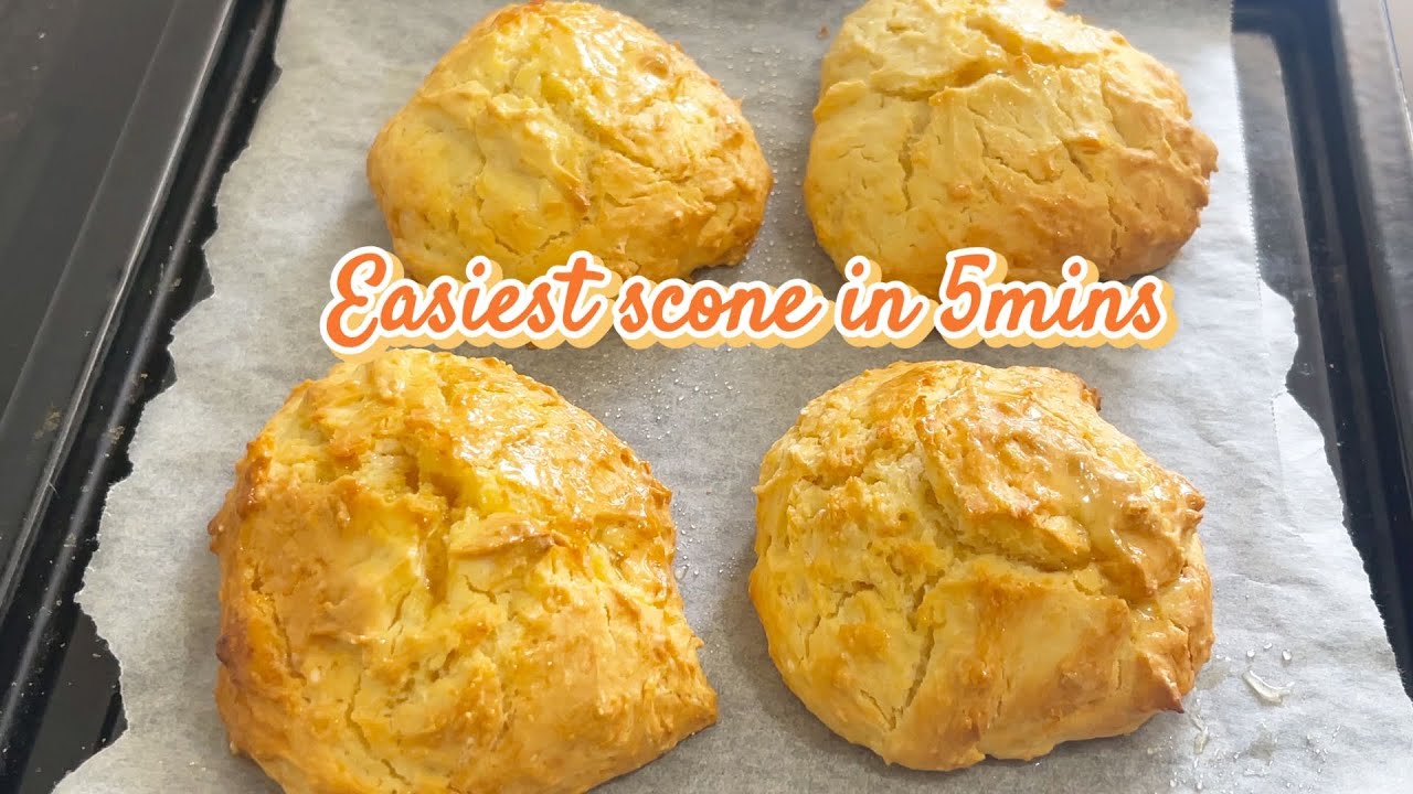 [Easy baking recipe🥧] Super simple and easiest scone![Cooking sound ...