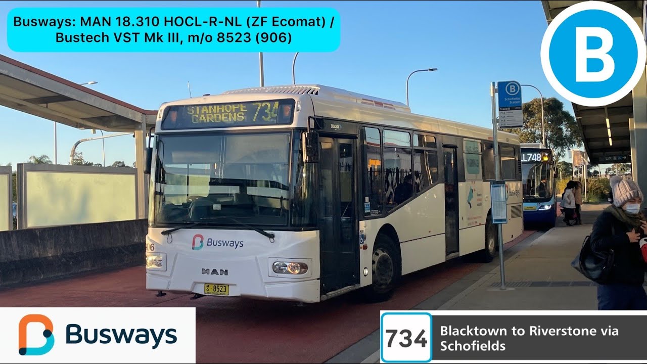 Busways: MAN 18.310 HOCL-R-NL (ZF Ecomat) / Bustech VST, m/o 8523 (906 ...