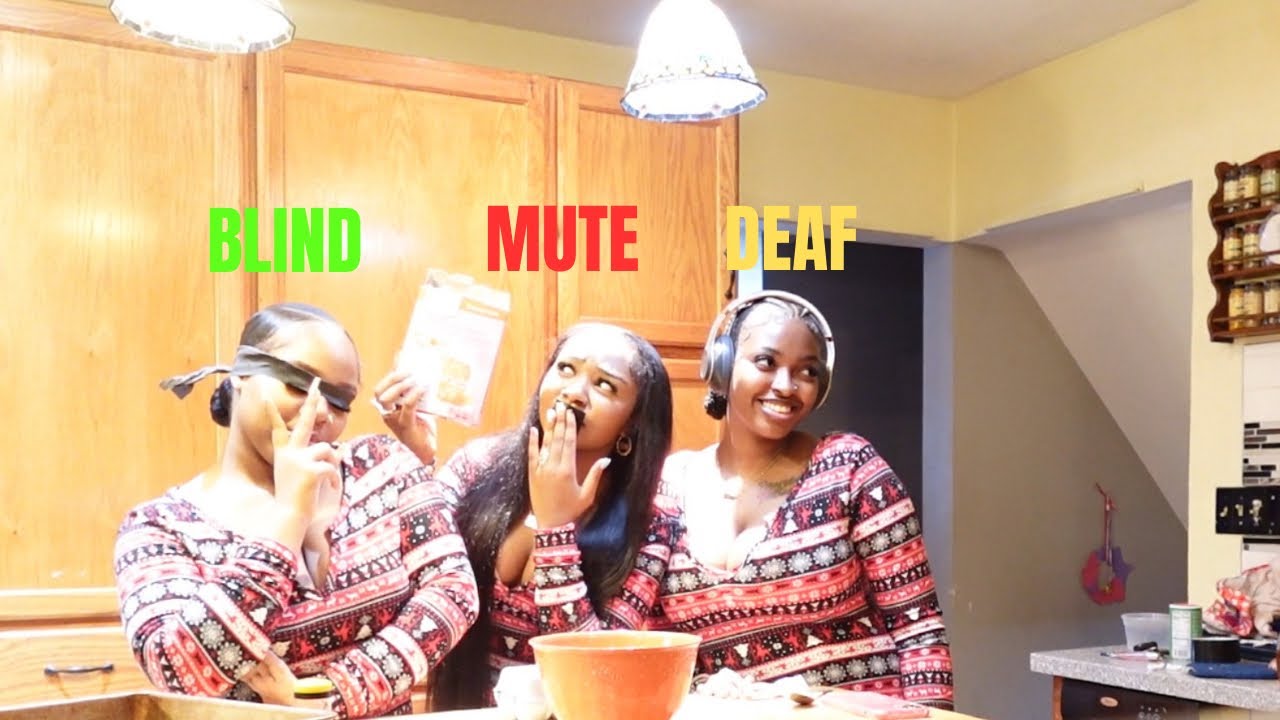 BLIND, MUTE, DEAF BAKING CHALLENGE (EXTREMELY FUNNY)!! - YouTube